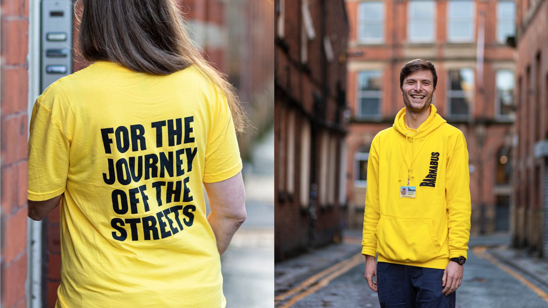 Upbeat rebrand of homeless charity Barnabus centres on 'the journey off ...