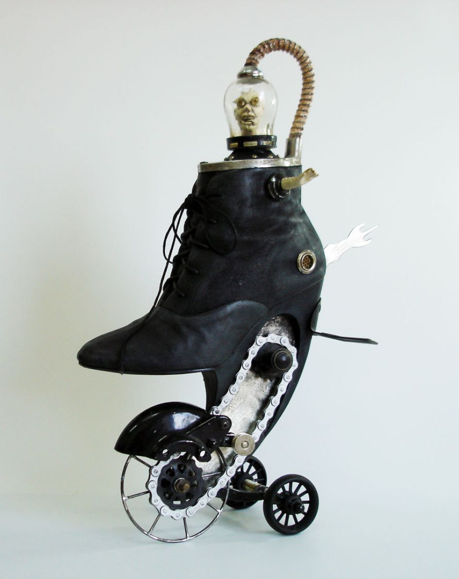 Storytelling Shoes: Artist transforms shoes into sculptures that tell a ...
