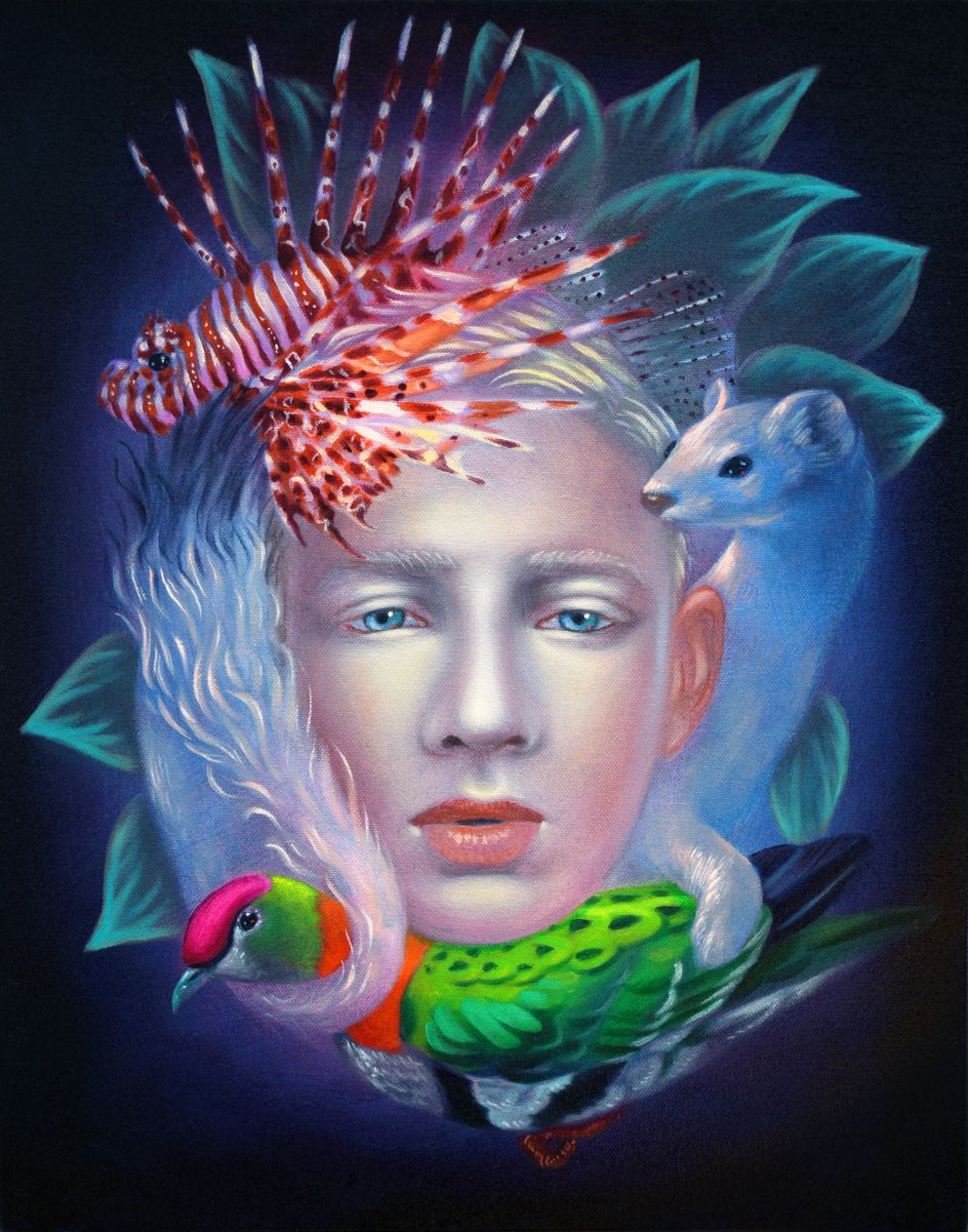 Ryan Martin's luminous portraits of teenagers crowned by nature, facing ...