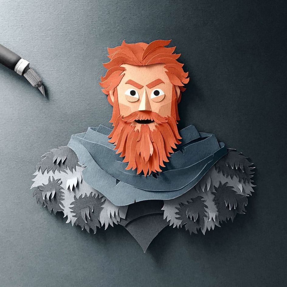 Intricate papercut portraits of our favourite Game of Thrones ...