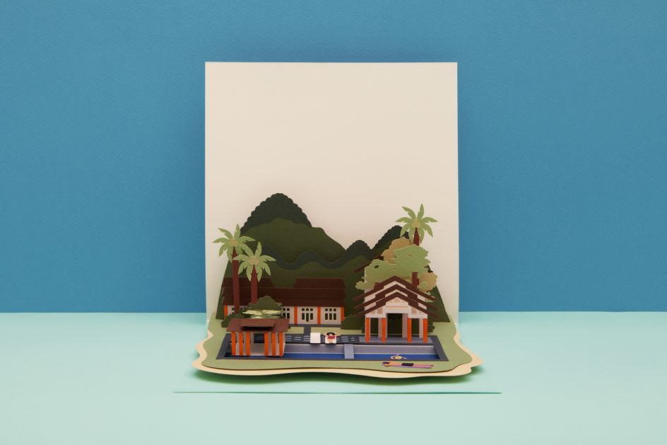 Thailand beach scene made of paper will help you cling on to the last ...