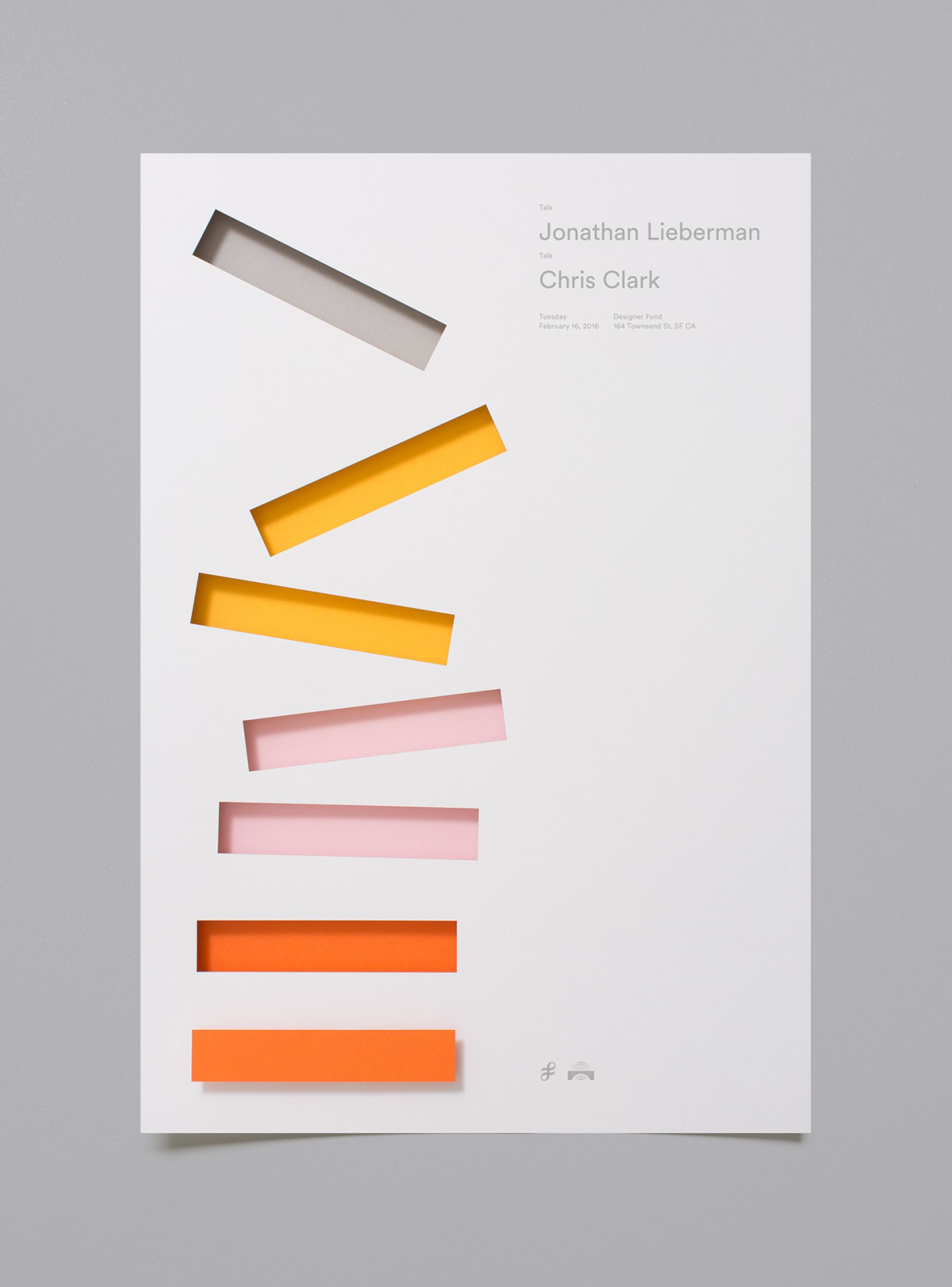 Moniker uses paper to create tactile, abstract posters for Designer ...