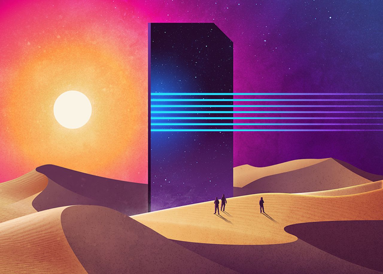NeoWave: Abstract landscapes and giant monuments inspired by science ...