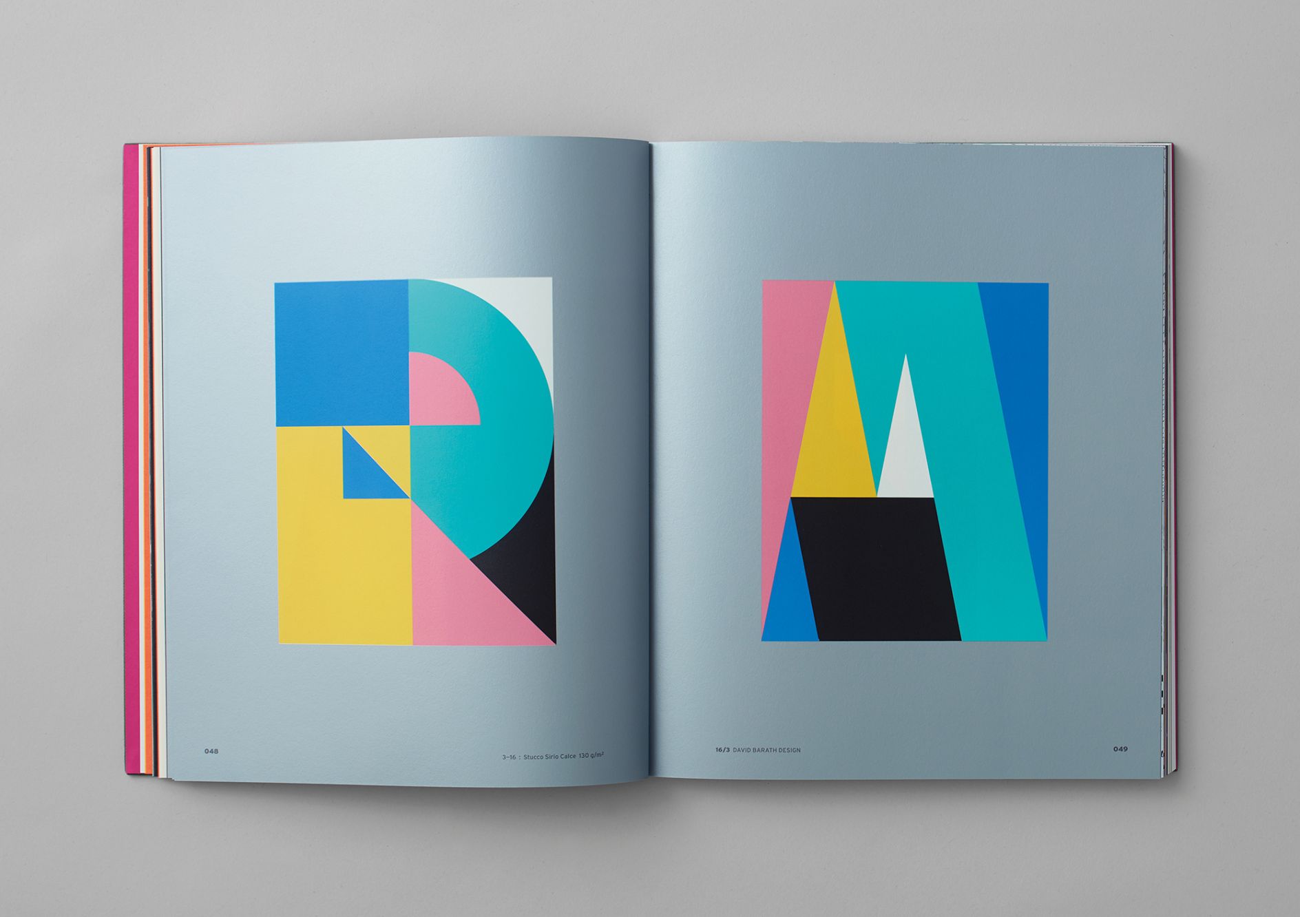 David Barath's striking, Bauhaus-esque designs for new Fedrigoni book ...
