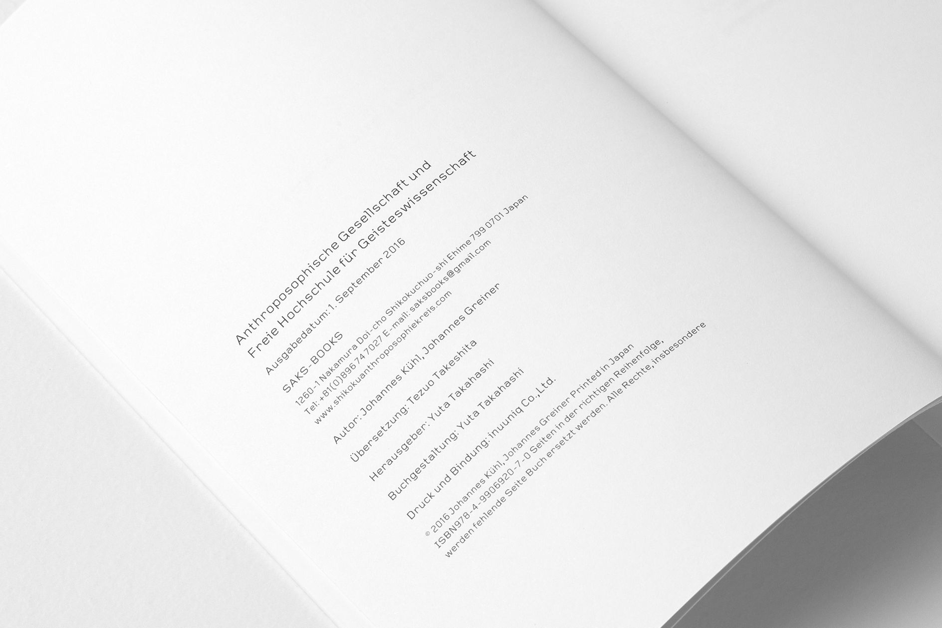 Elegant and minimalist editorial design for the School of Spiritual ...