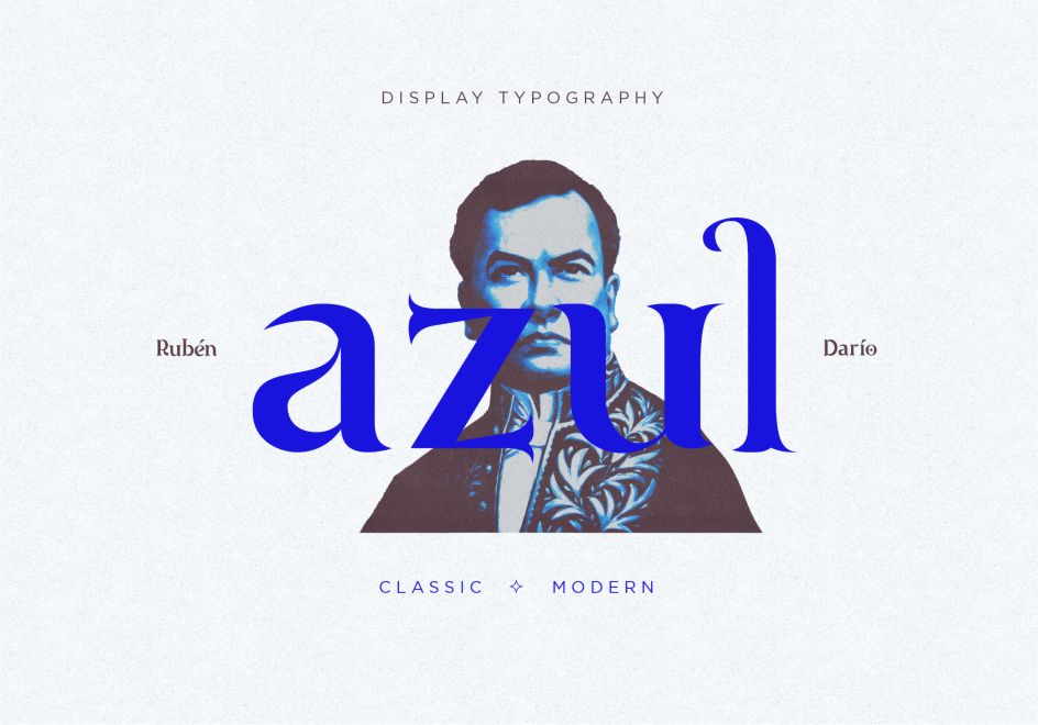 Azul is a classic-modern display typeface inspired by the Nicaraguan ...