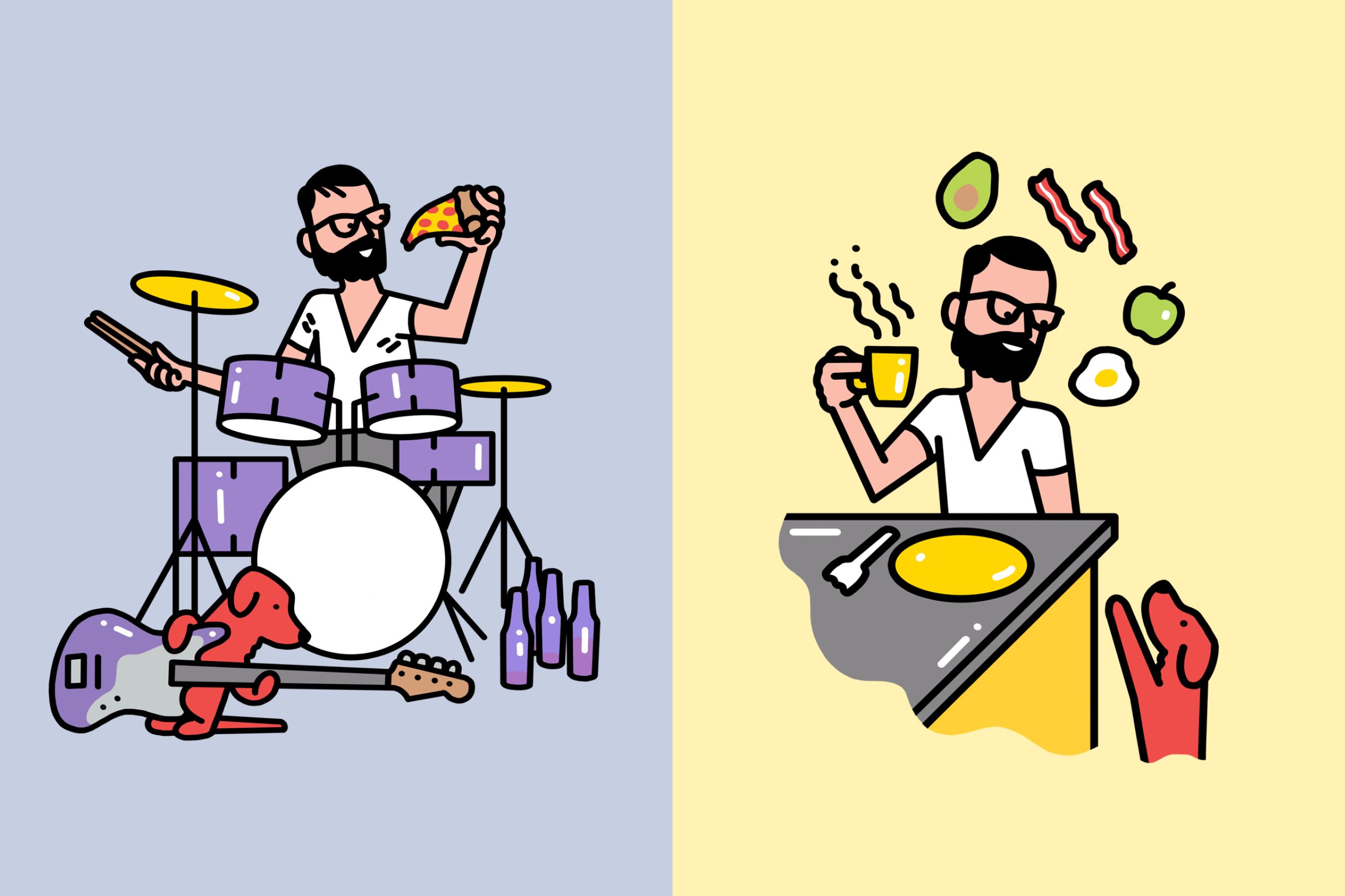 How to Live Like a Creative: Illustrations that reveal the daily habits ...