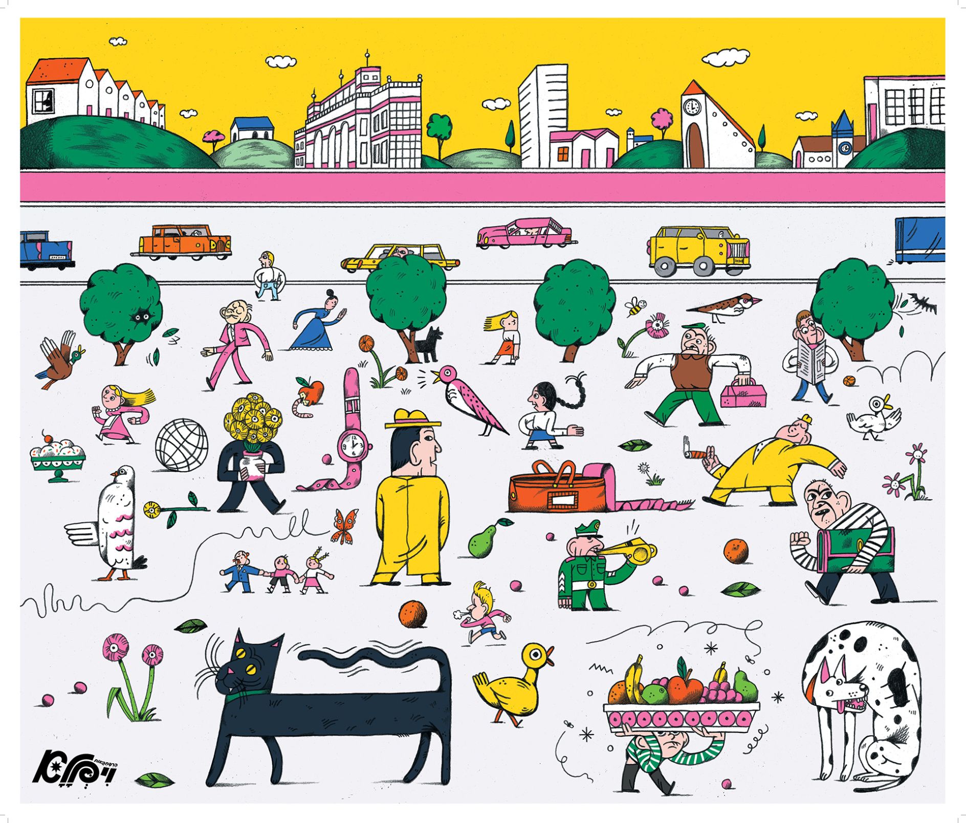 Stav Assis blends graphic design and illustration to create simple yet ...