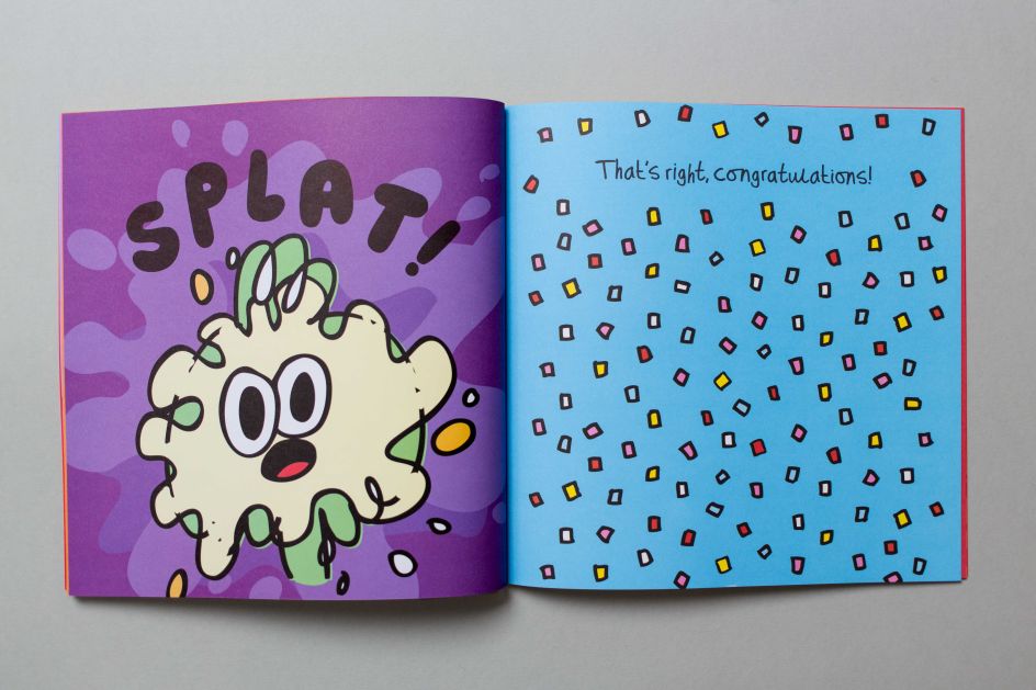 Jon Burgerman goes Splat! for fun new children's book that squishes ...