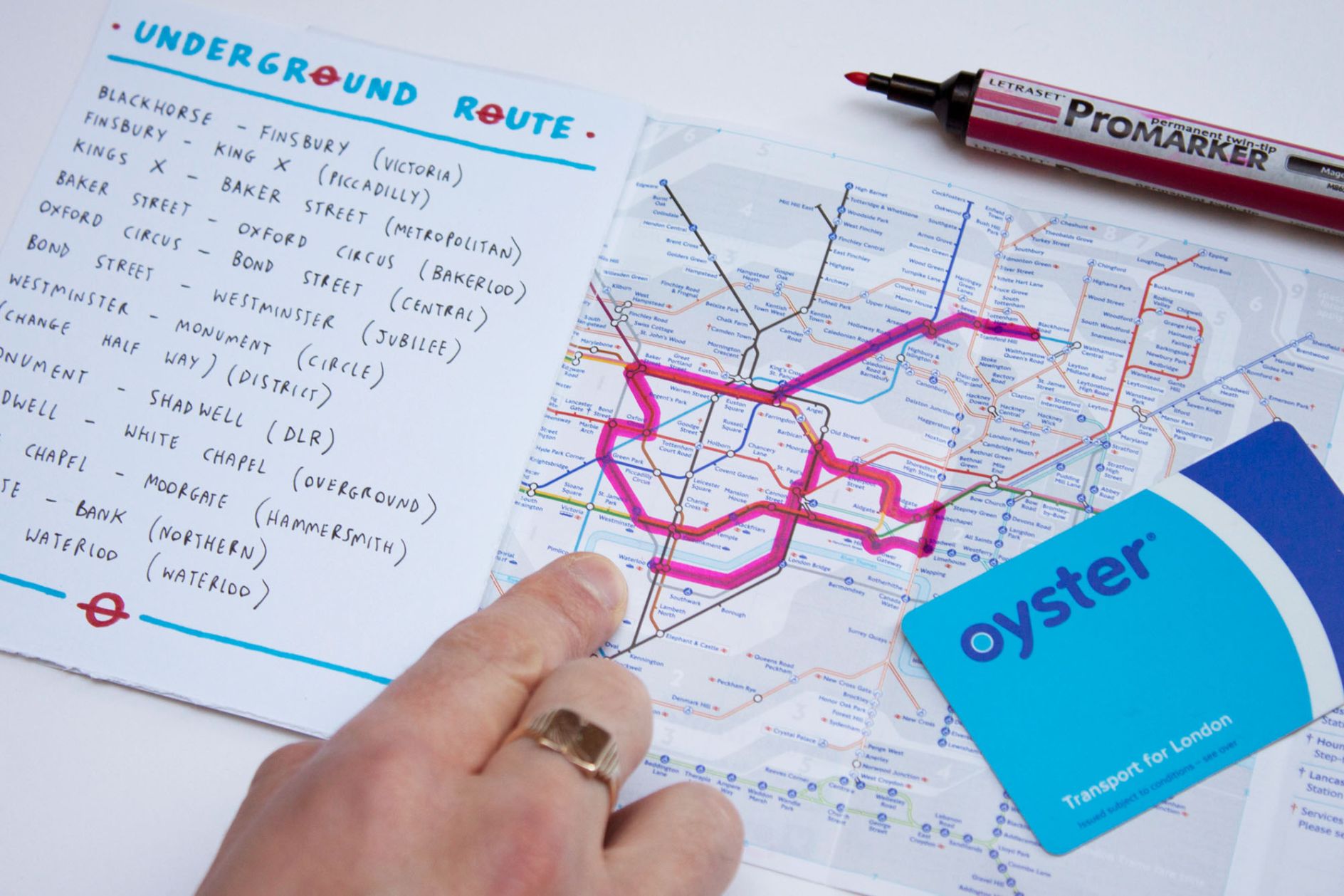 Hand-lettered illustrations reflect distinct personalities of London ...