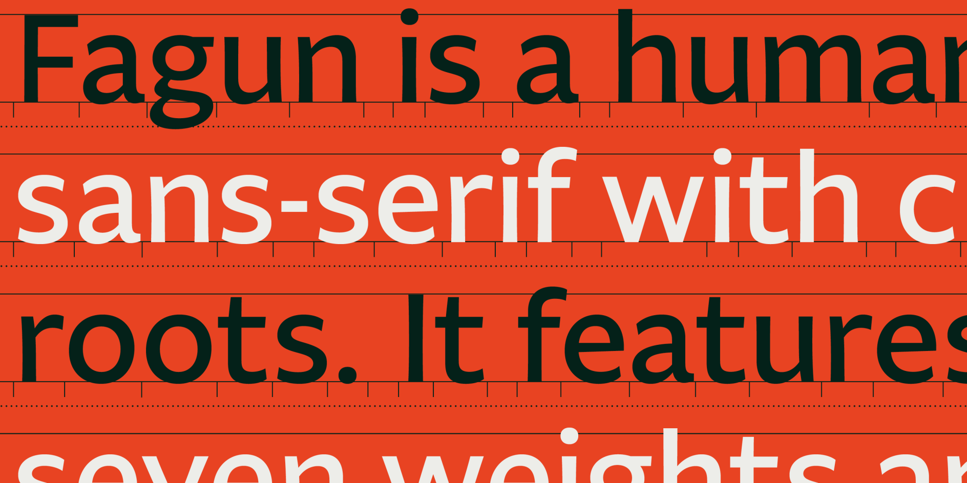 The Northern Block produces Fagun, a versatile type family with ...