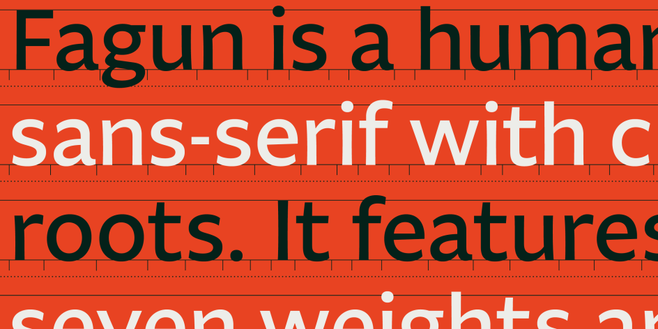 The Northern Block produces Fagun, a versatile type family with ...