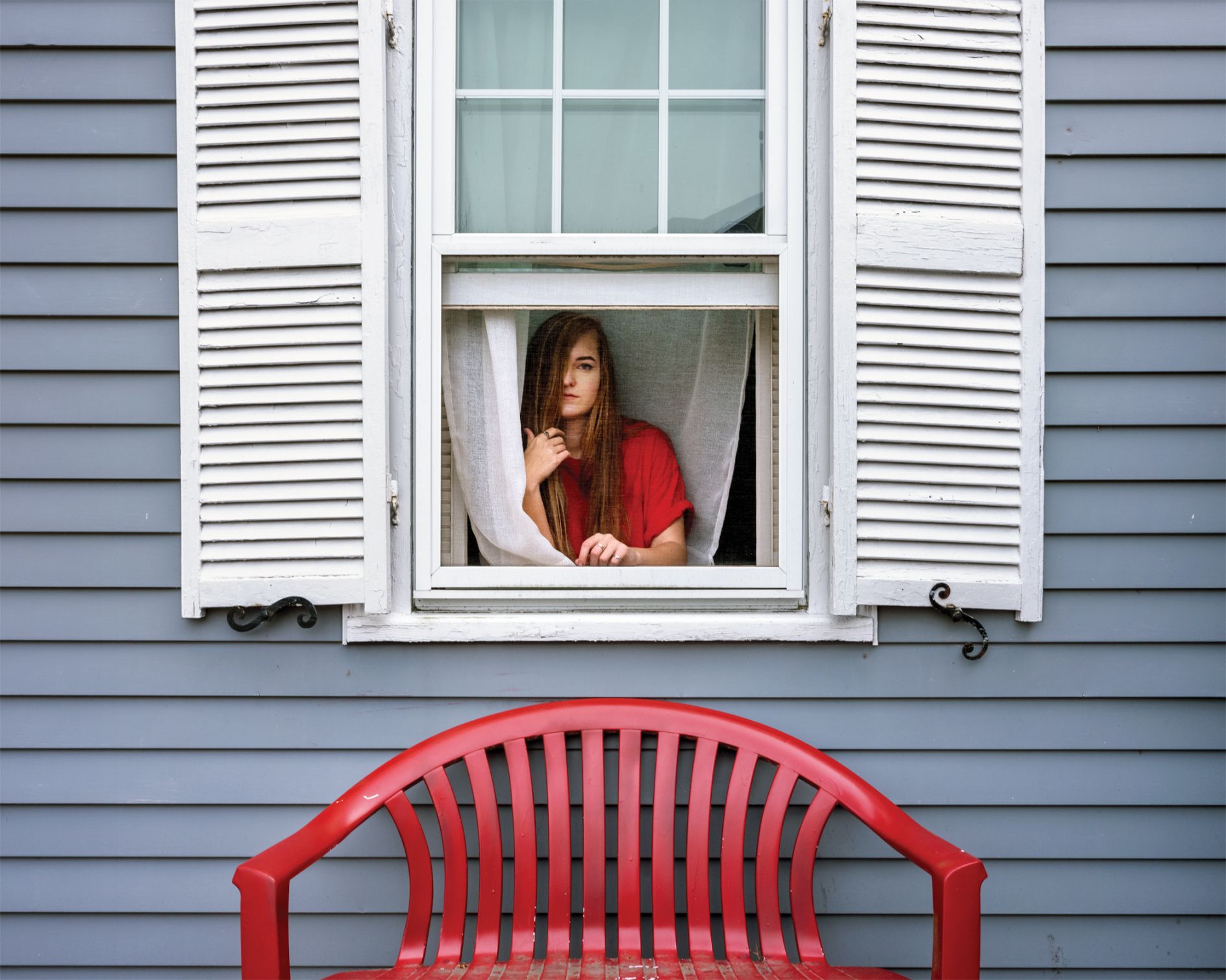 Portraits Through Windows: Photographs of people at home before and ...