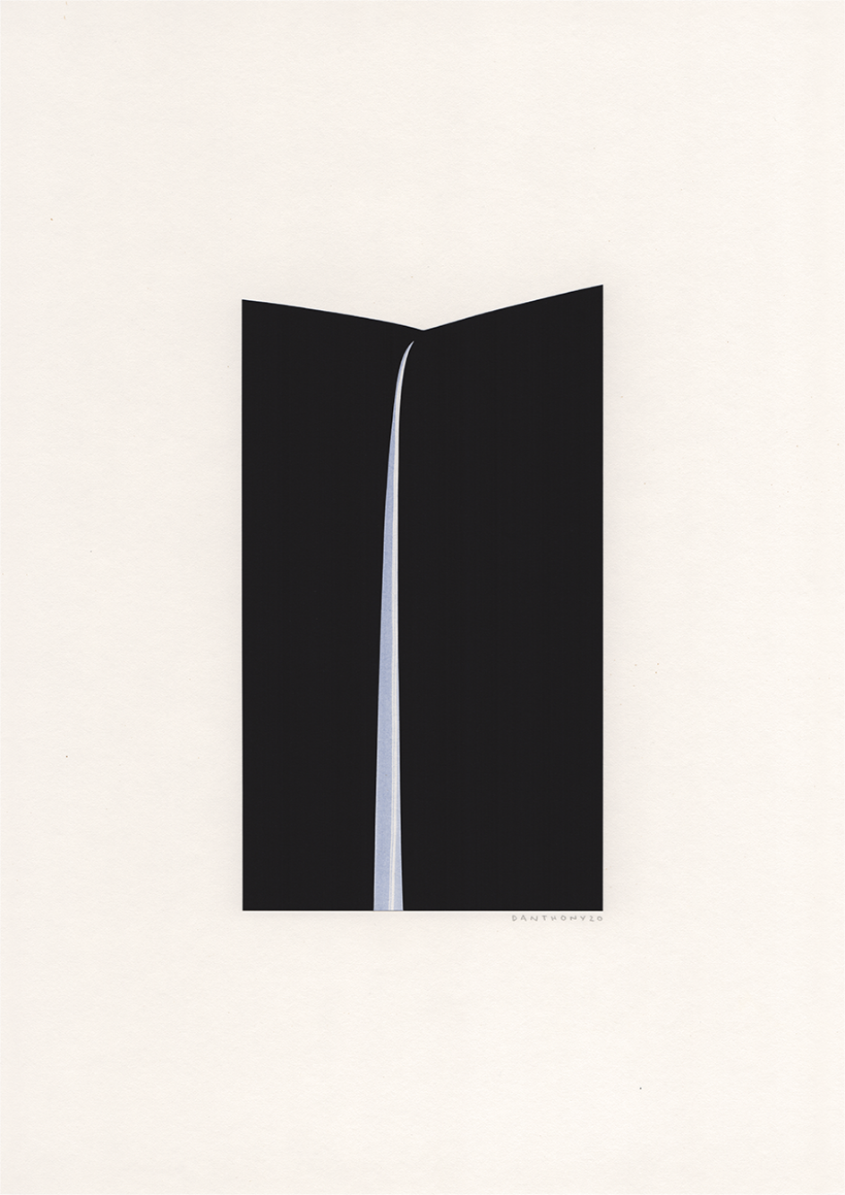 Thomas Danthony's meditative paper collages of waterfalls | Creative Boom