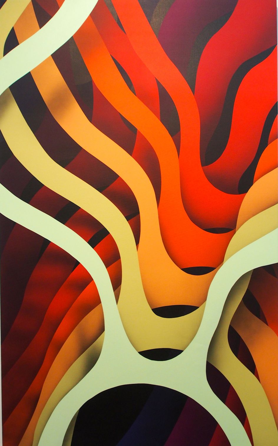 Optical illusions, abstract geometry and colour from three different ...