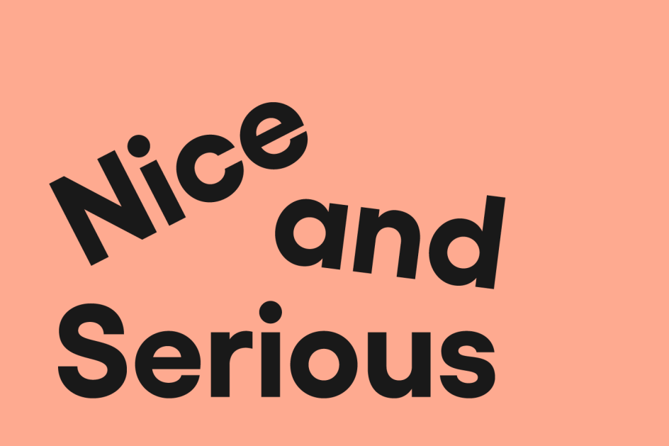 Creative agency Nice and Serious' new branding emphasises 'only ...