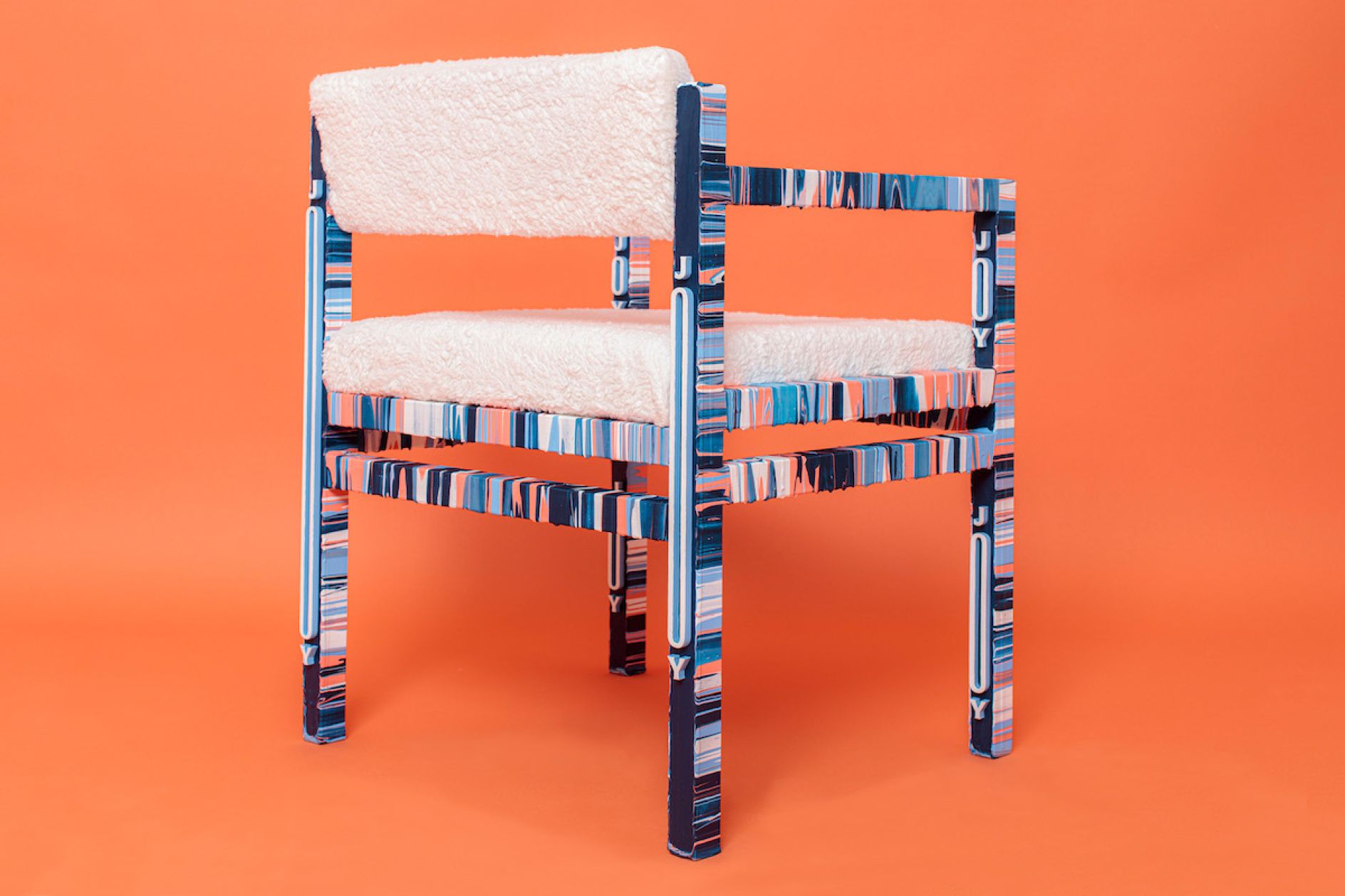 Craig Black creates joy-focused bold typographic chair designs ...