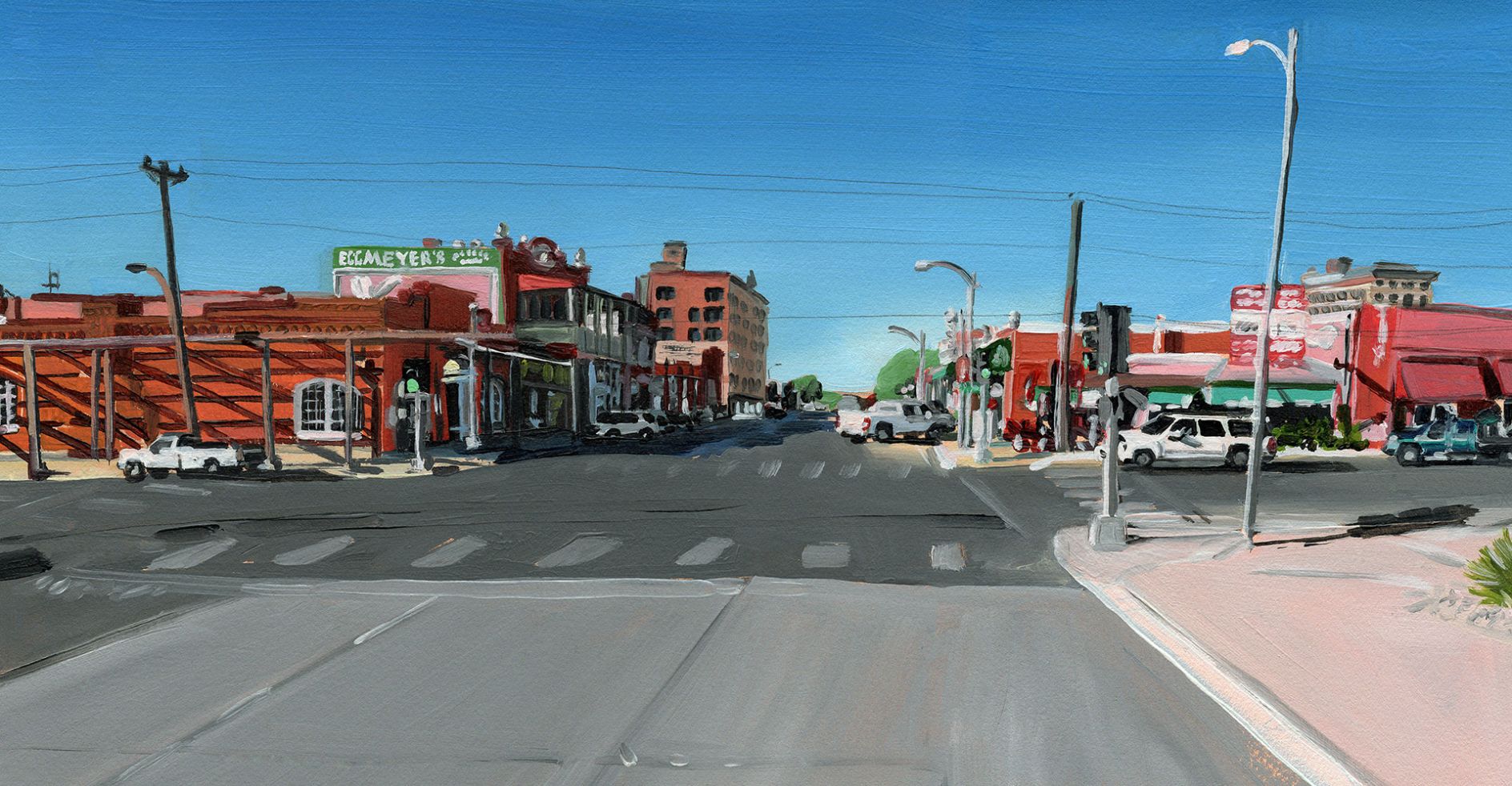 Alice Tye's latest Street View-inspired paintings take us on a virtual ...