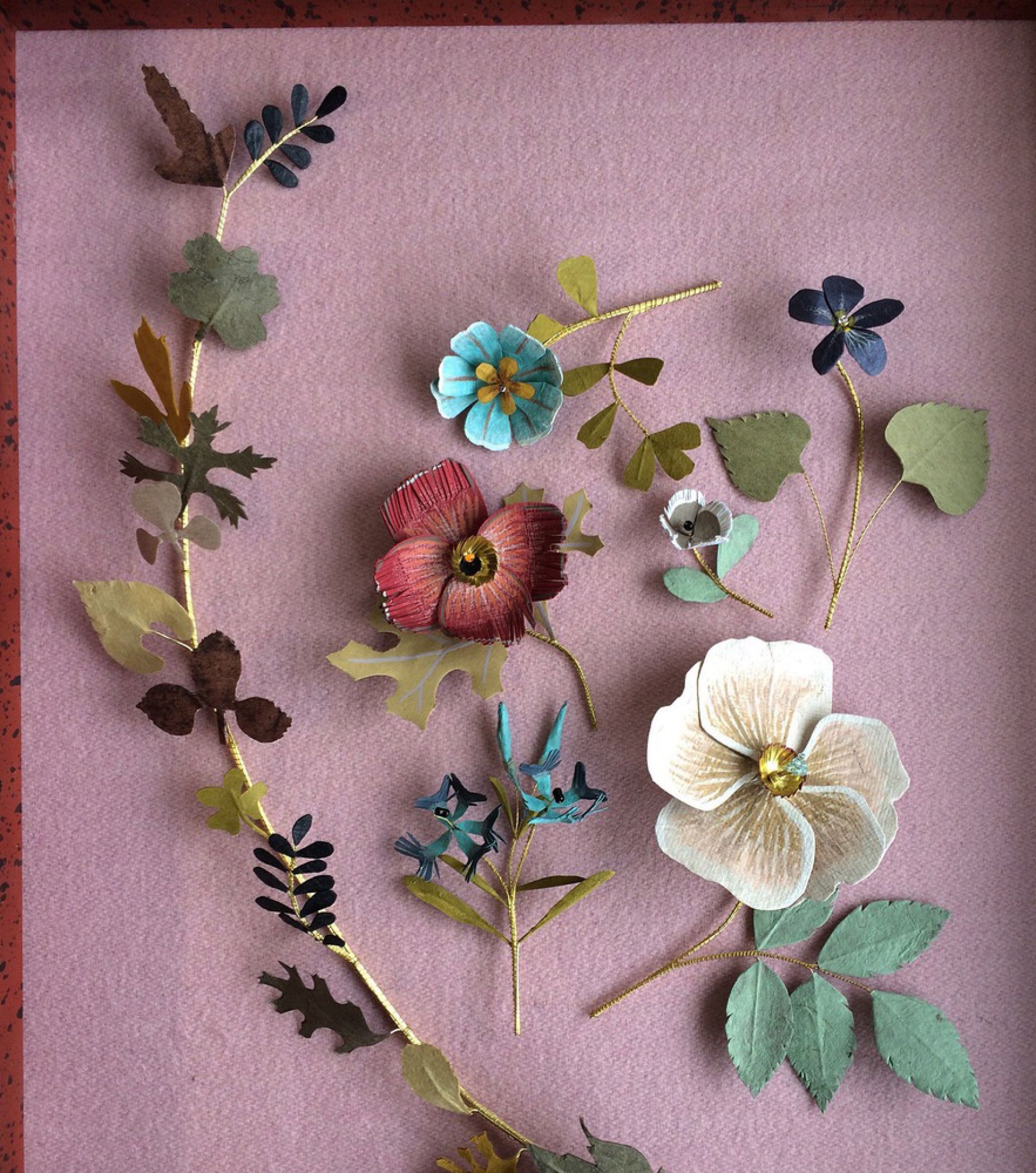 Botanical Sculptures: Delicate flowers and leaves made out of paper by ...