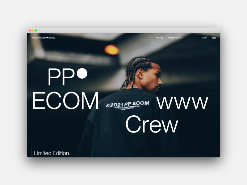Pangram Pangram's sexy new foundry website and its latest release ...