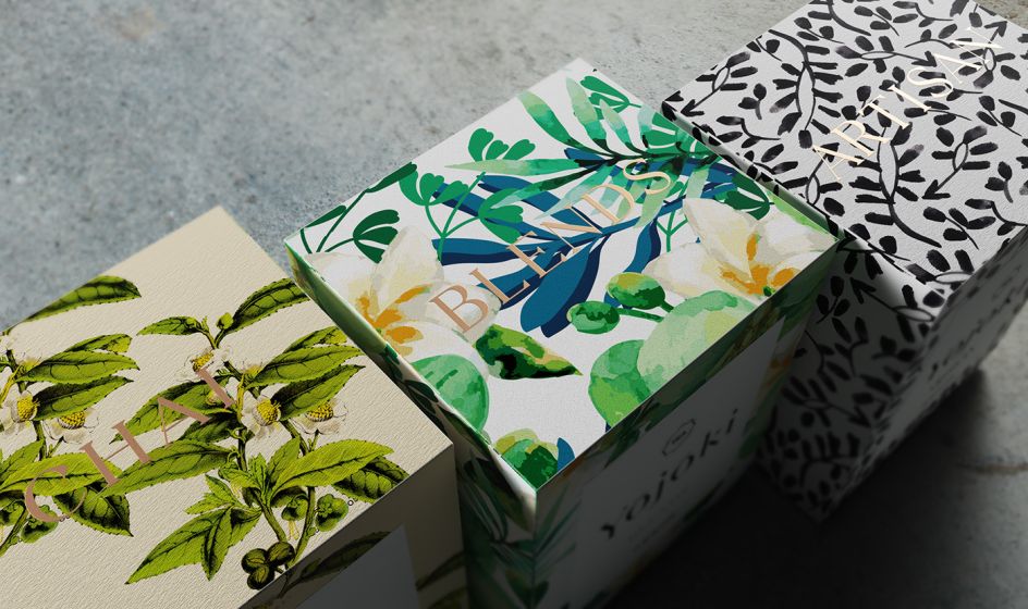 Beautiful identity for Japanese tea brand Yojoki Tea | Creative Boom