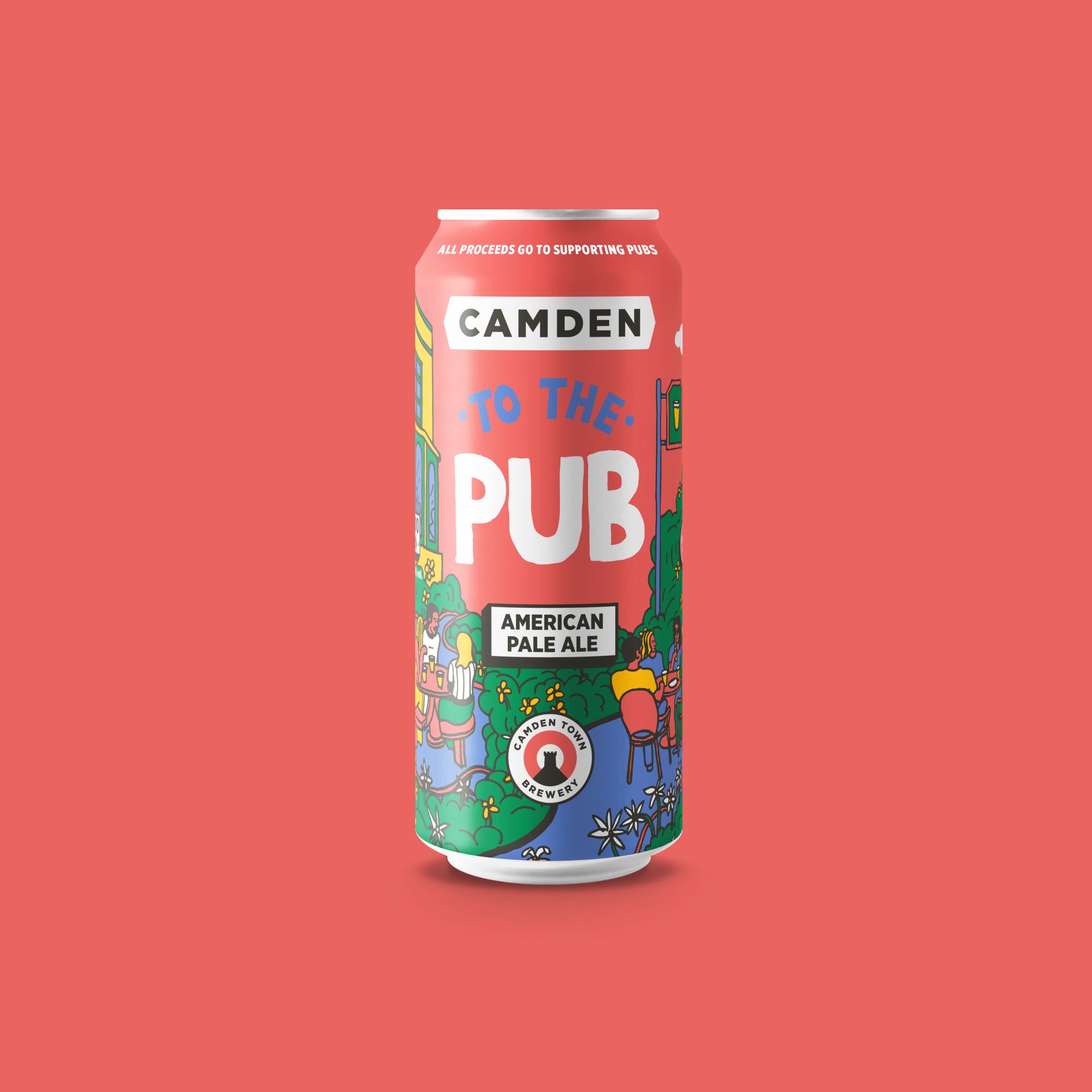 Colourful new beer brand celebrates the return to the pub | Creative Boom