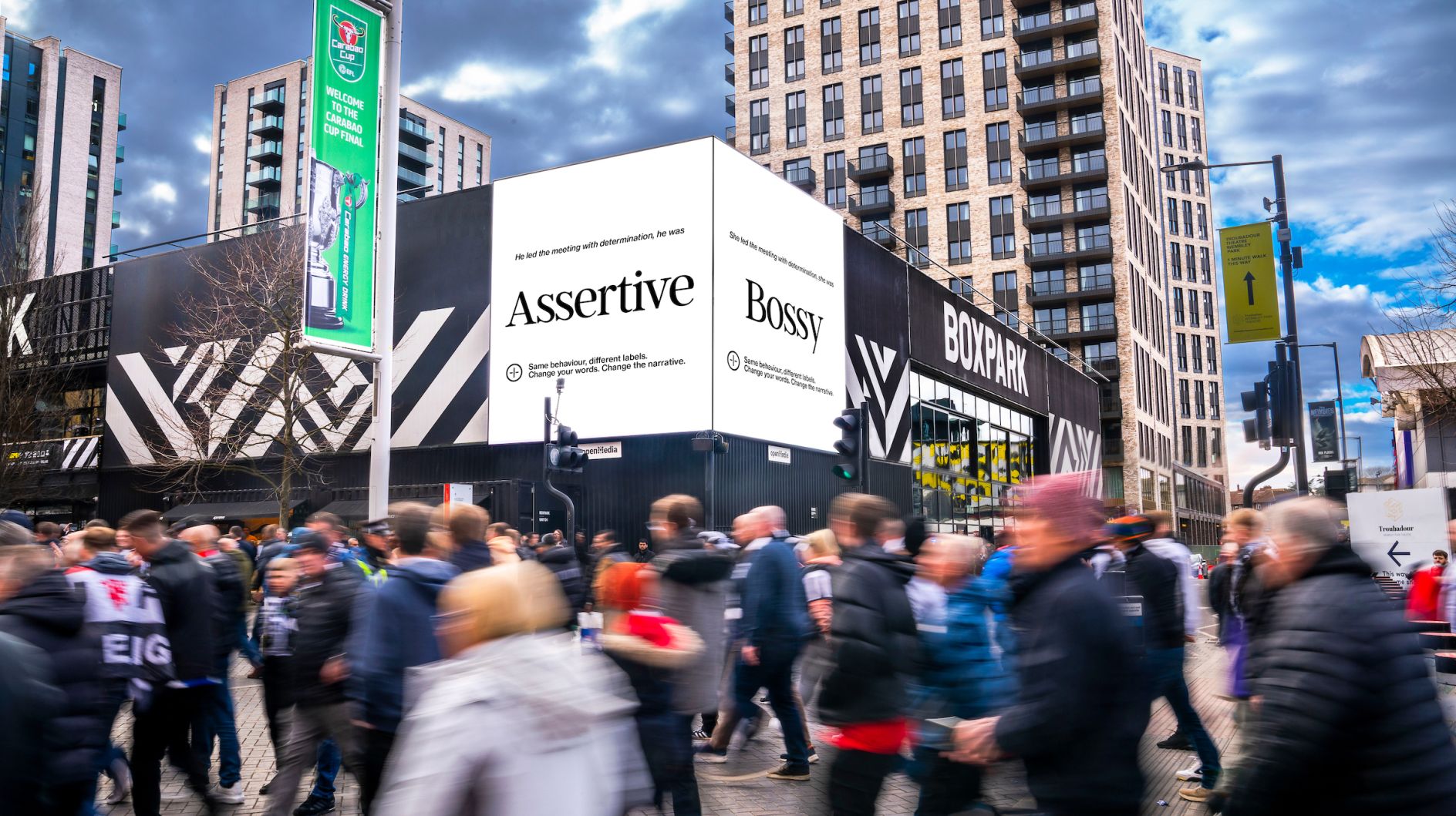 New posters by CPB London highlight the sexist double standards in the ...