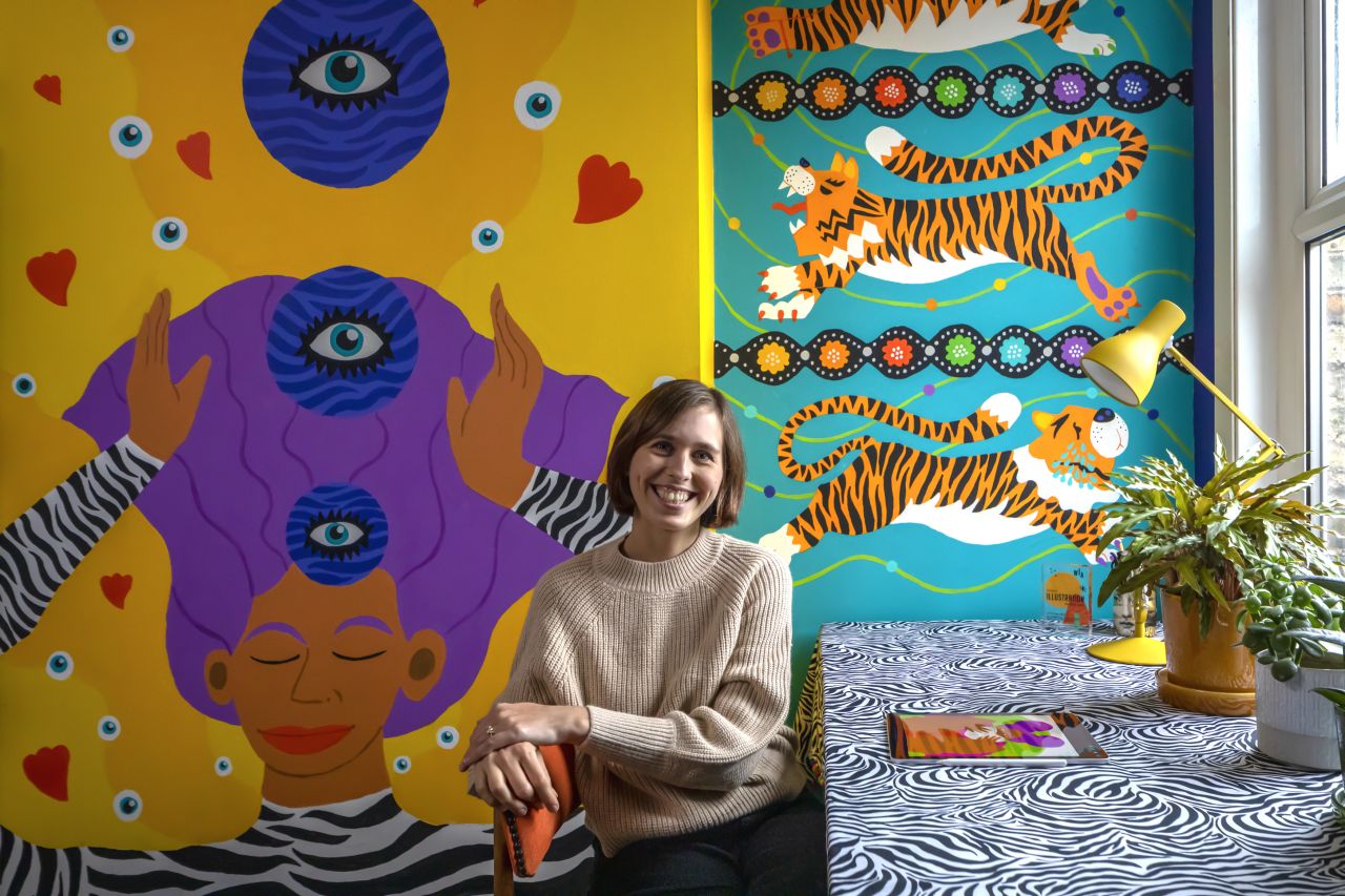 Artist Justyna Green is curating kindness in her revamped home studio ...