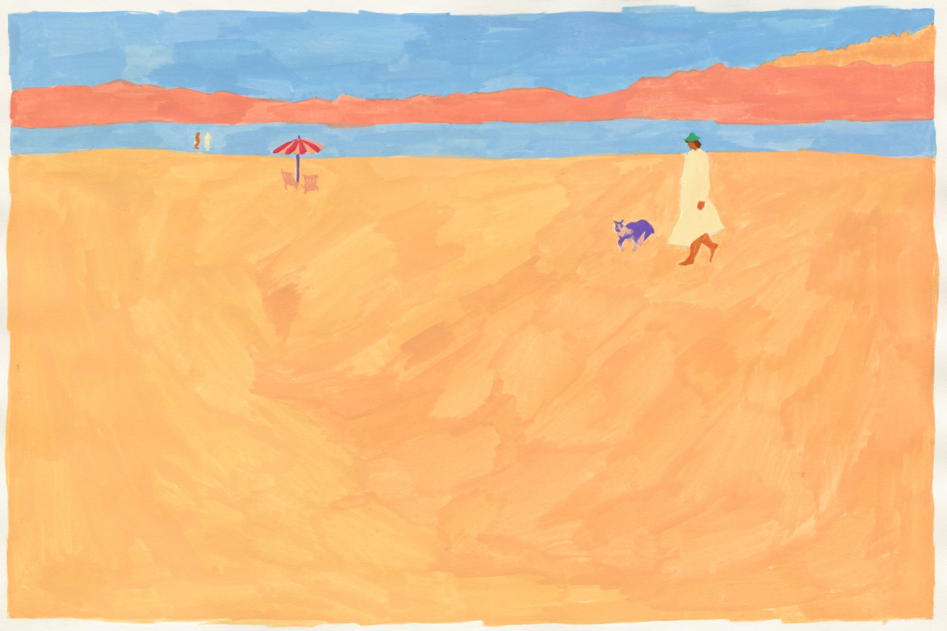 Dror Cohen's paintings use simple forms and bold colours to create a ...