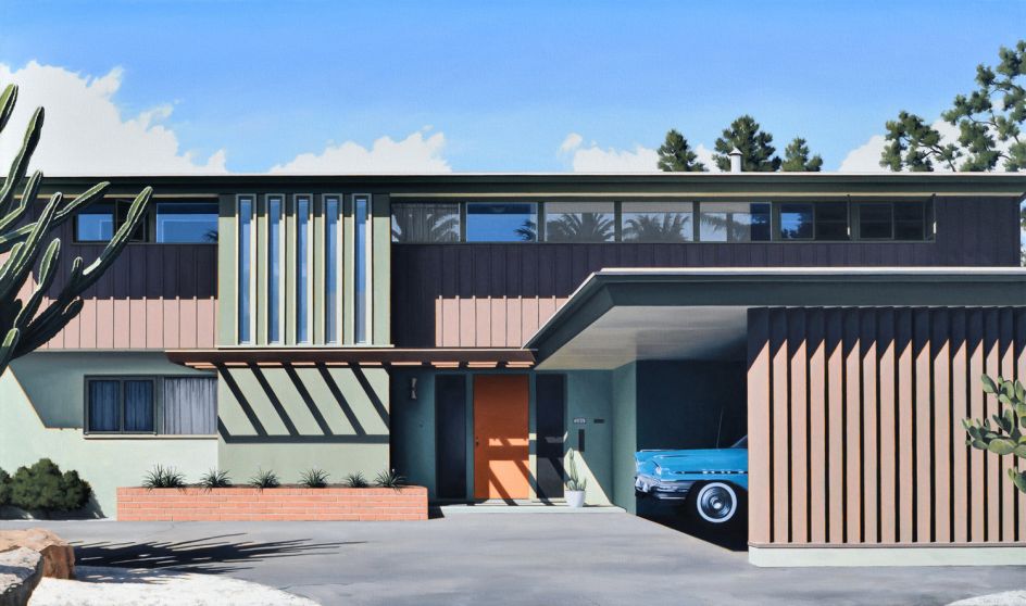 Danny Heller's stylish paintings of Palm Springs could be mistaken for ...