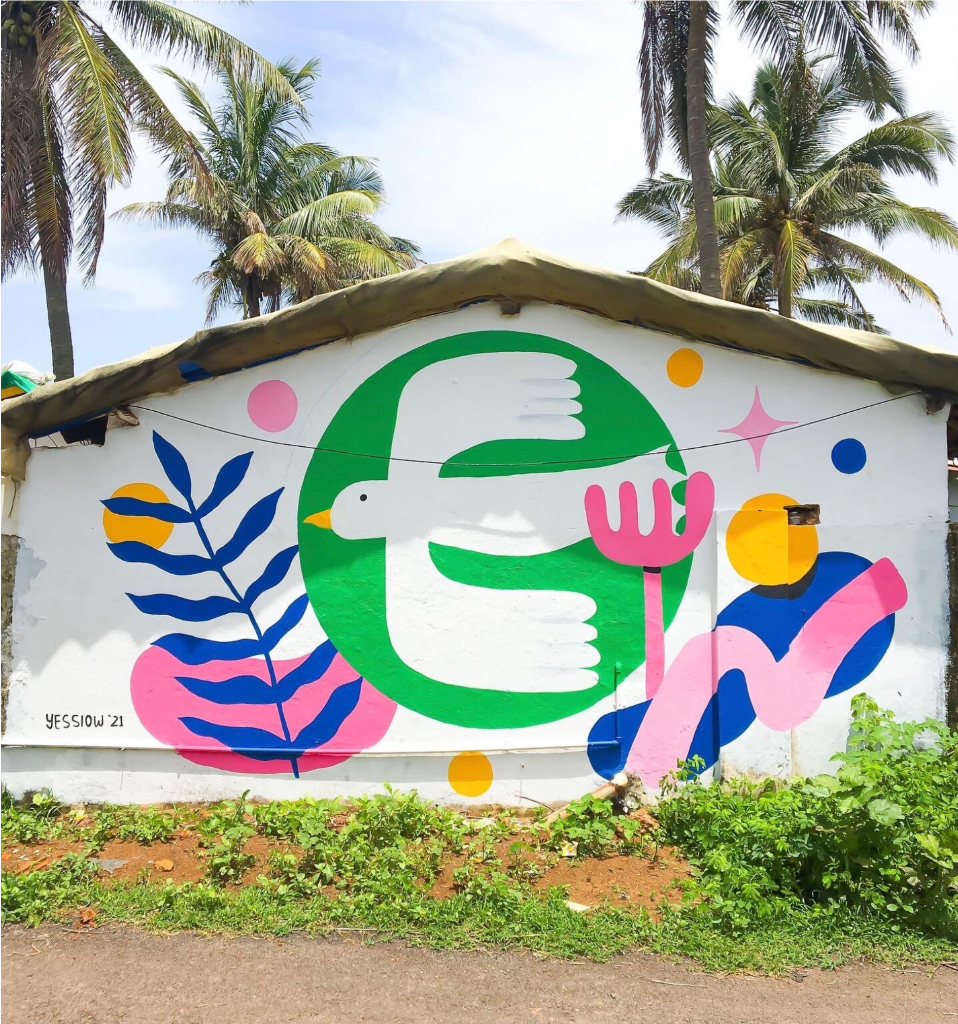 Yessiow's colourful giant mural in India reminds us of the importance ...