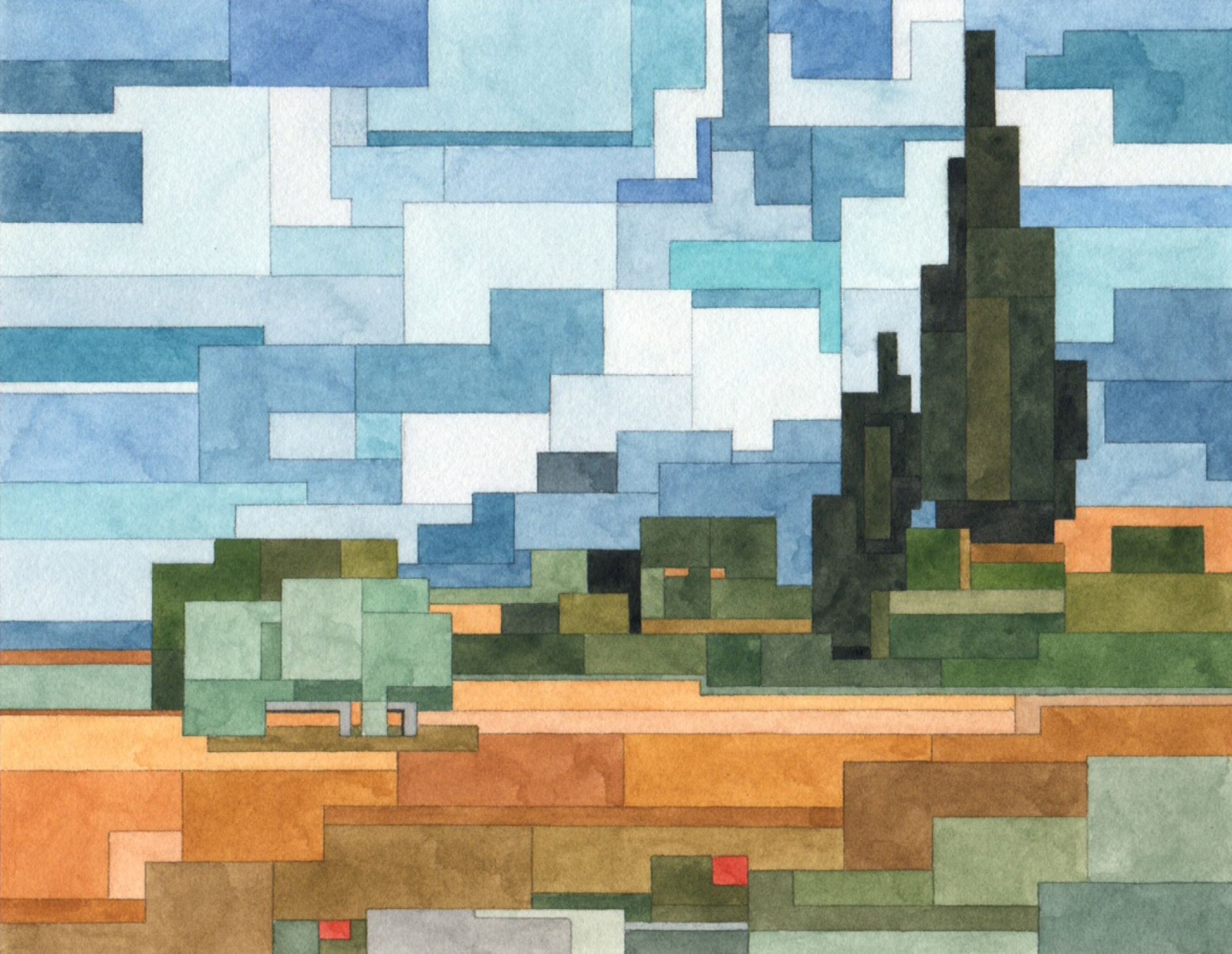 Pixelated Van Gogh: Artist creates 8-bit versions of the Dutch painter ...