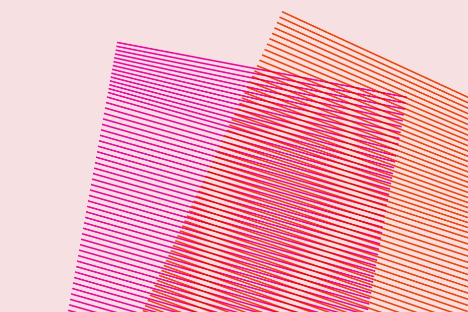 Dan Mather's fluorescent screenprinted posters explore moiré pattern ...