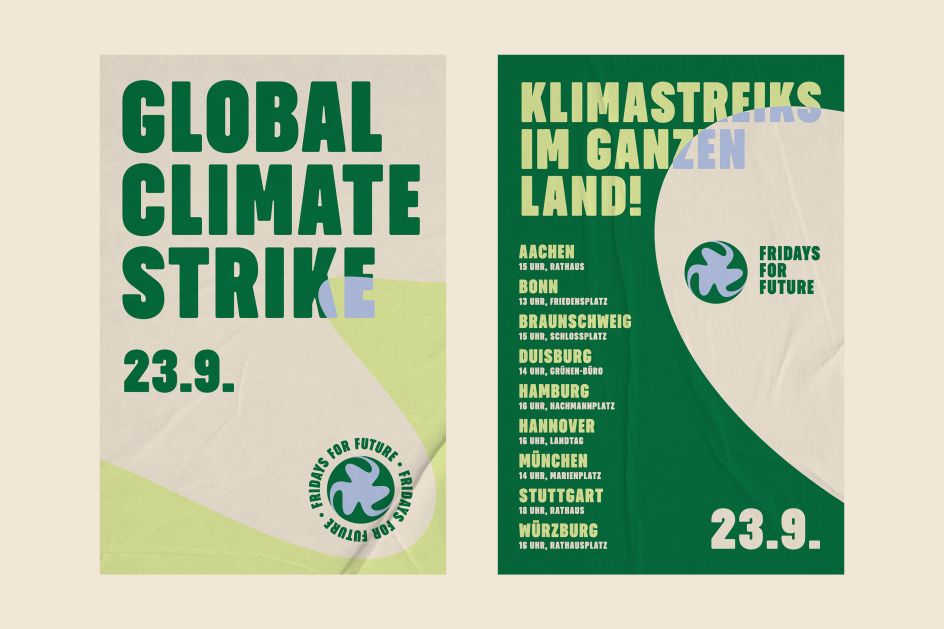 Transatlantika creates a new logo for the 'Fridays For Future' climate ...
