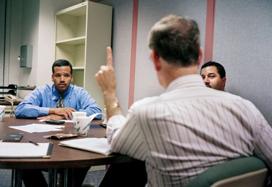 Photographs of office life before iPhones and Wi-Fi reveal not much has ...