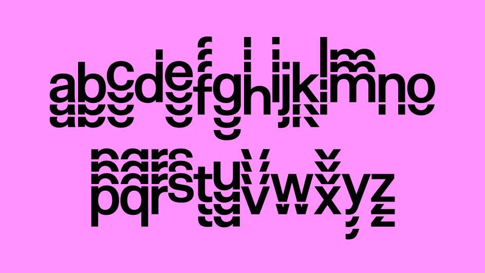 Jump around: Majefa's new identity features type that moves to the ...