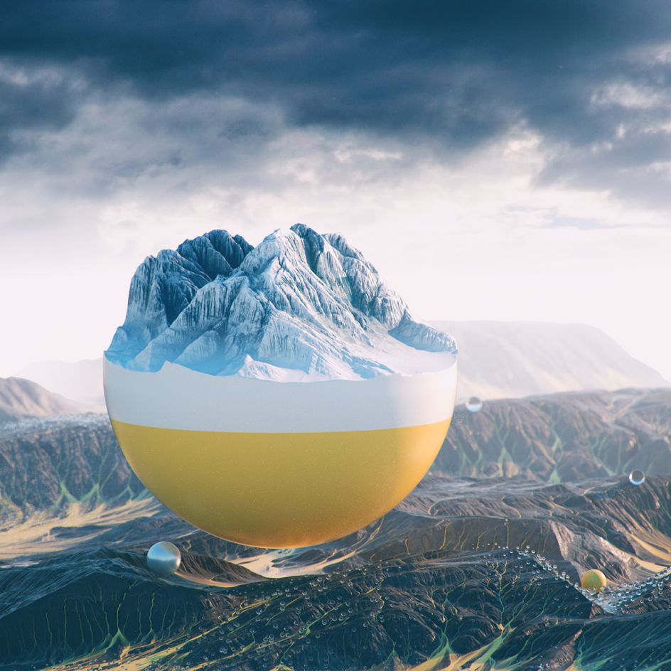 Filip Hodas' digital renderings conjure surreal landscapes in candy ...