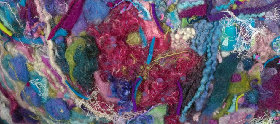 Artist vividly captures intricate, 3D felt work in unconventional mixed ...