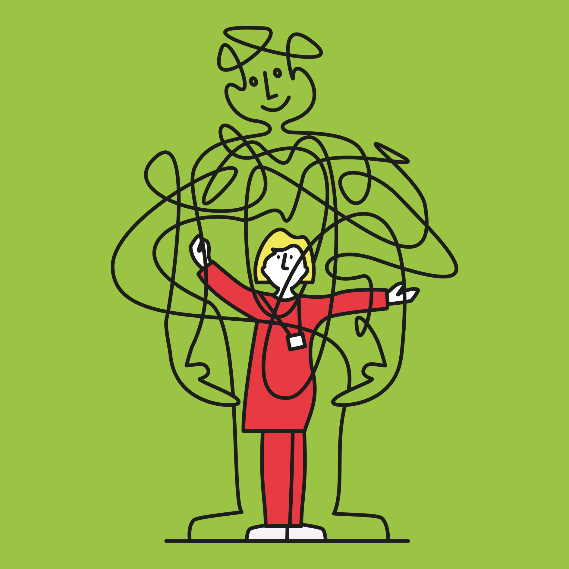 A line can be anything in the hands of illustrator Andy Goodman ...
