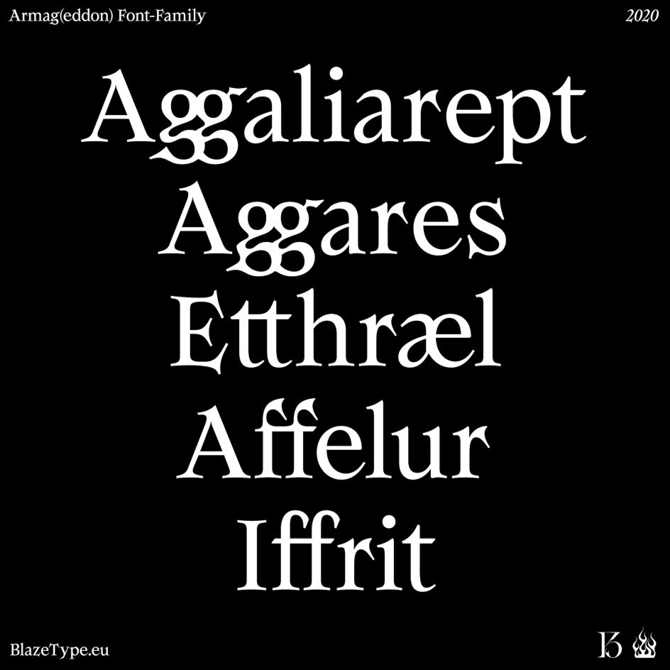 Meet Armag(eddon) – a Blaze Type font inspired by the end of the world ...