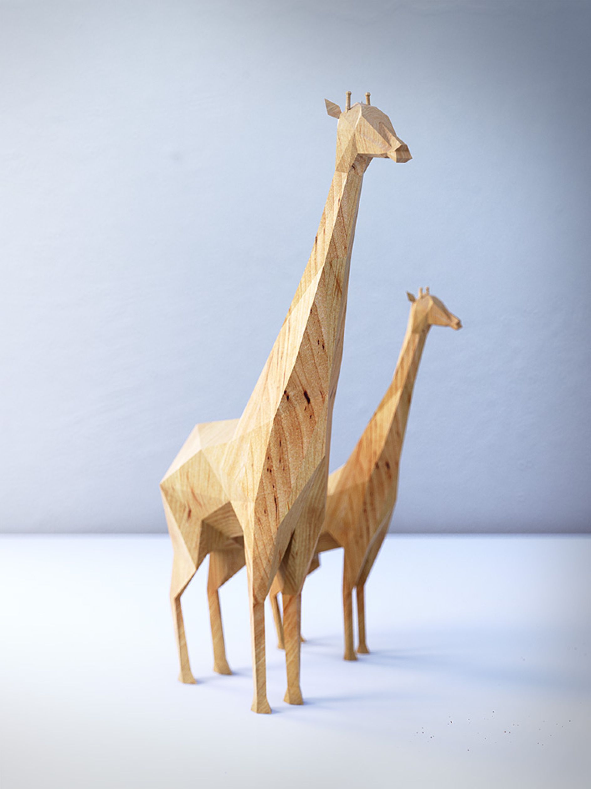 PolyWood: Clever concepts of wooden toy animals rendered in polygons ...