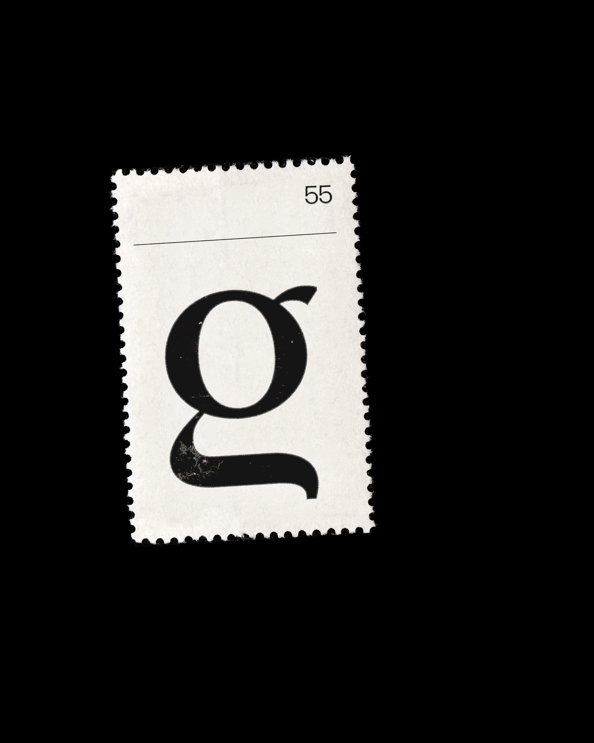 Typographic stamps by Lennard Makosch inspired by shop receipts and ...