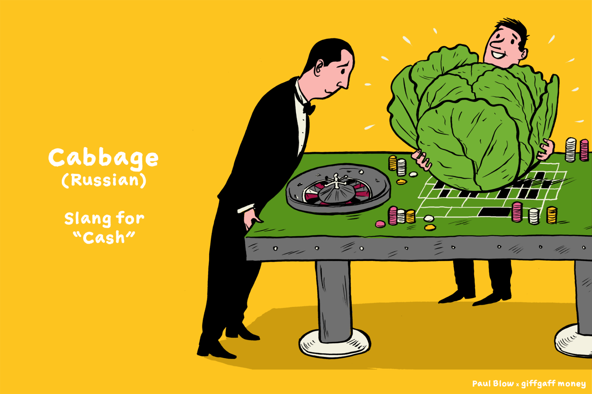 Quirky illustrations visualise slang words used to describe money from ...