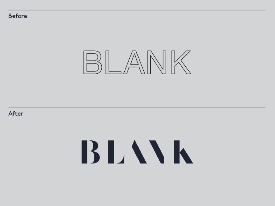 A new identity by Moving Brands for Blank, a New York retouching and ...