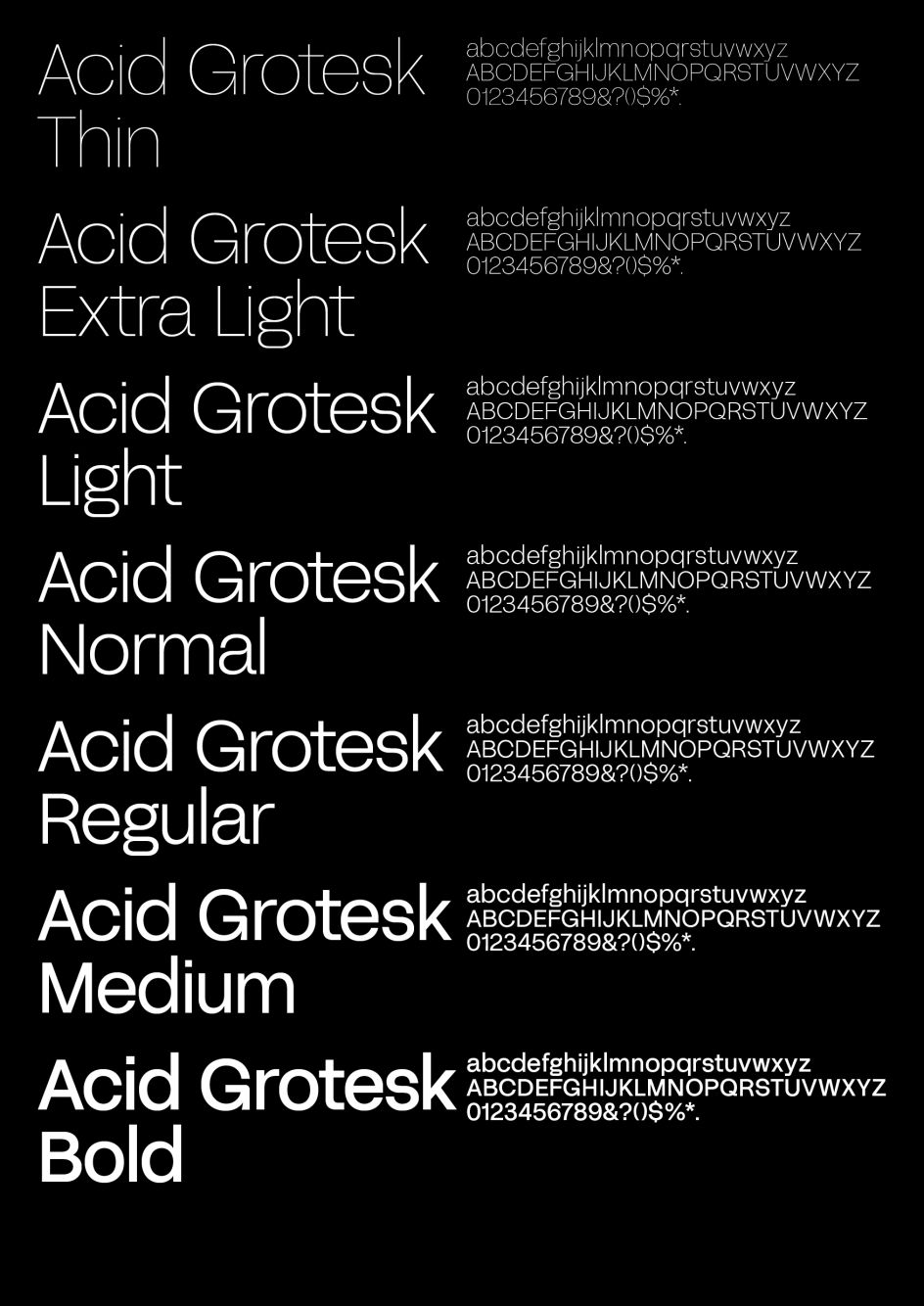 Acid Grotesk: Folch's 'fluid and energetic' smiley typeface for Acid ...