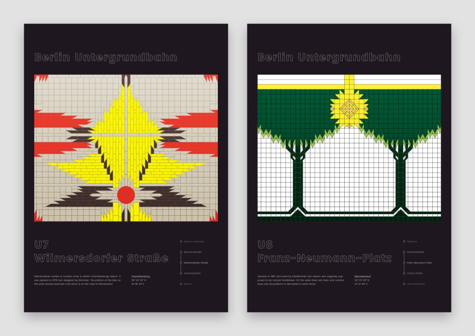 Federico Leggio pays tribute to Berlin's U-Bahn with graphic poster ...