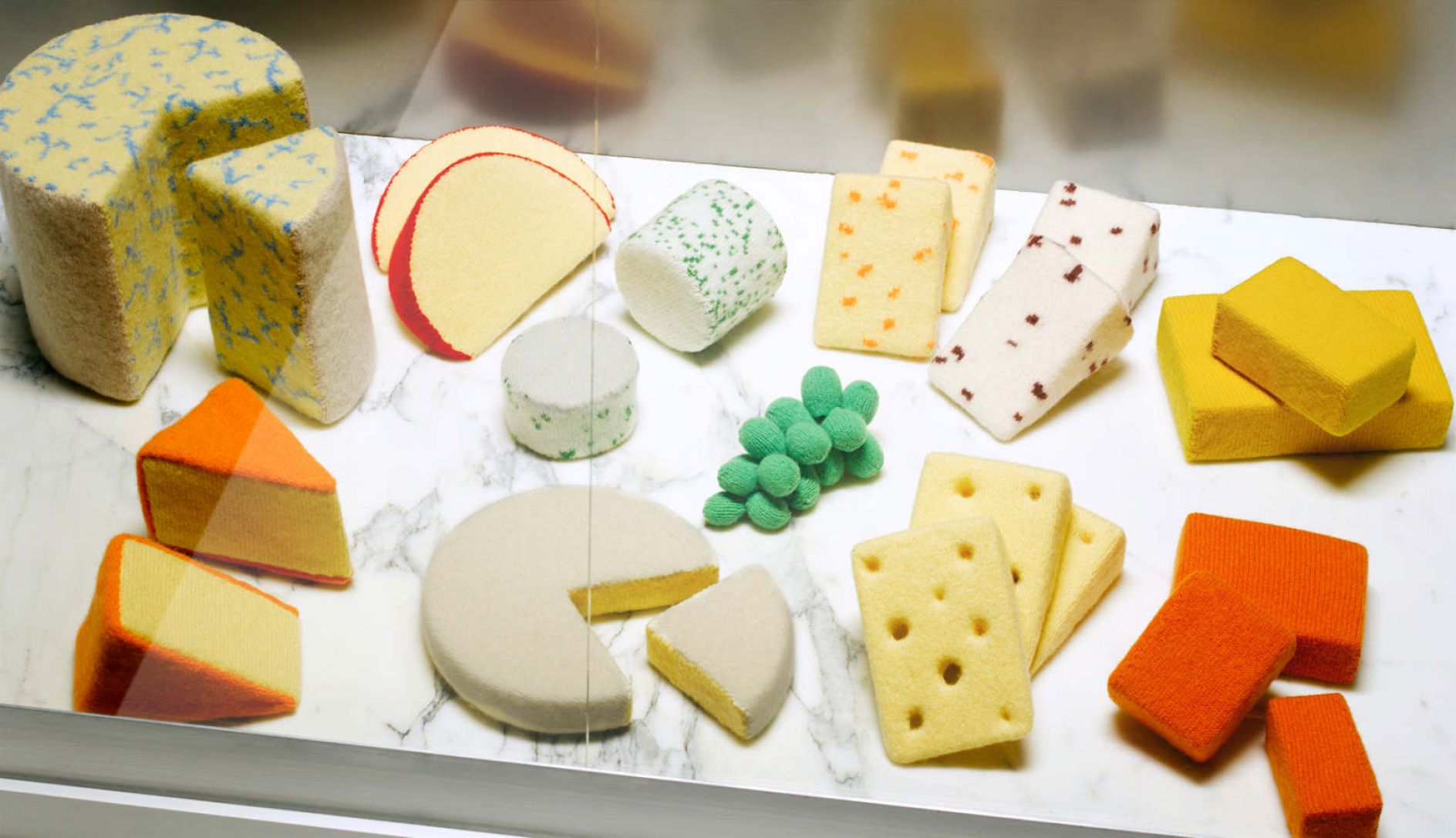 Knitted food and condiments served up for Stylist magazine by Jessica ...