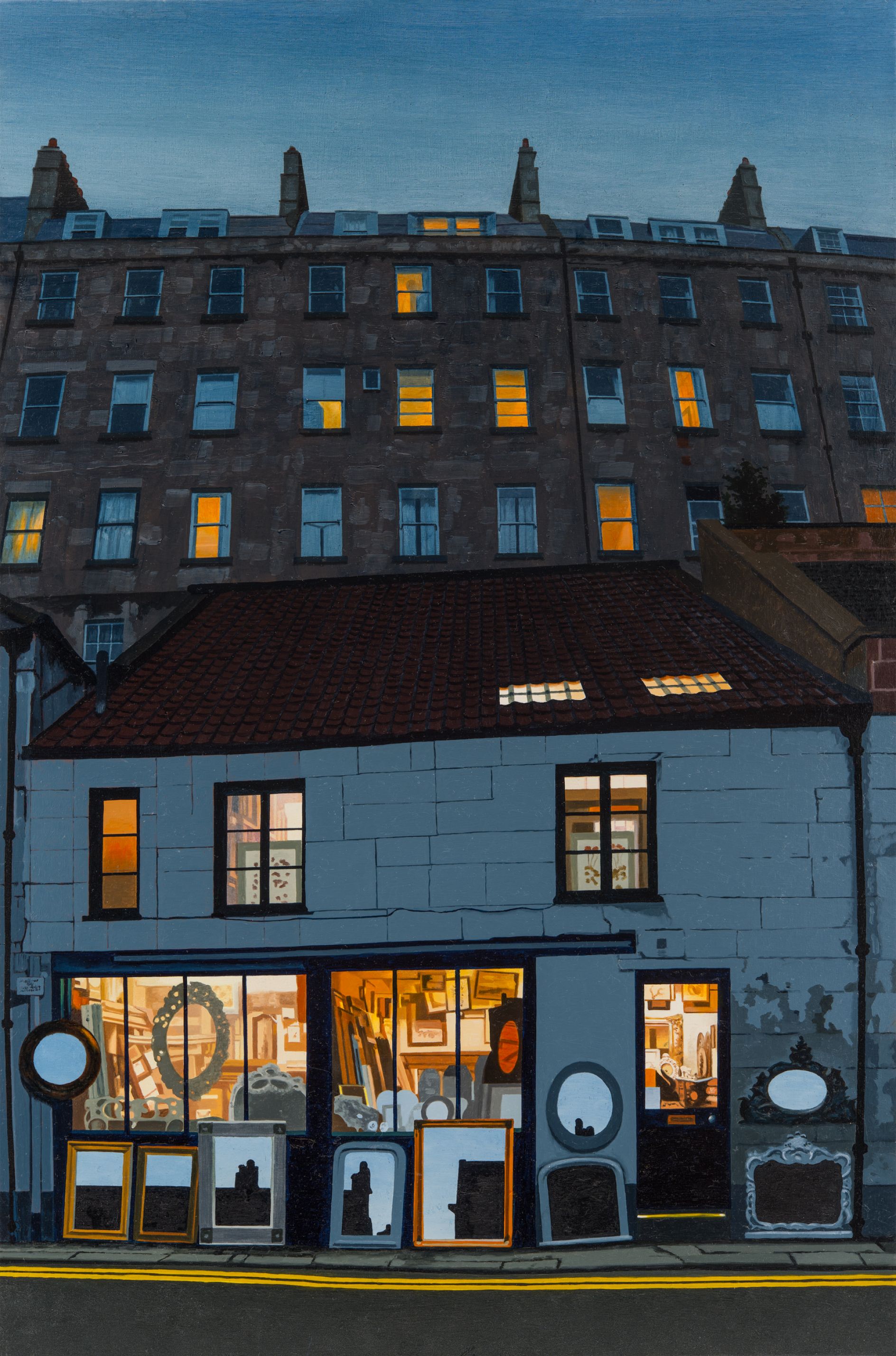 Artist Nick Cudworth's atmospheric paintings of Bath at night on ...
