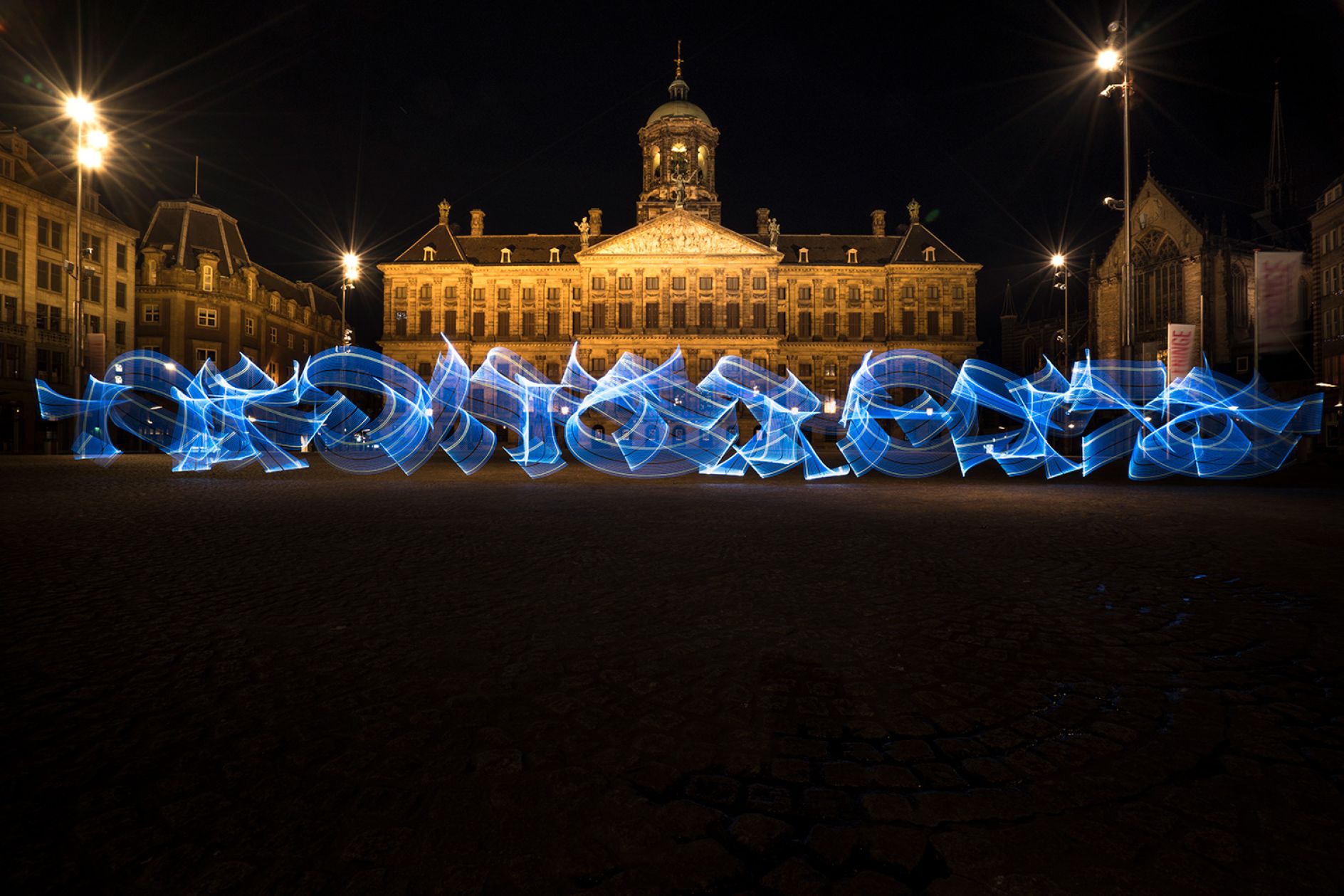 Heliographies of Memory: giant calligraphic text written with light ...