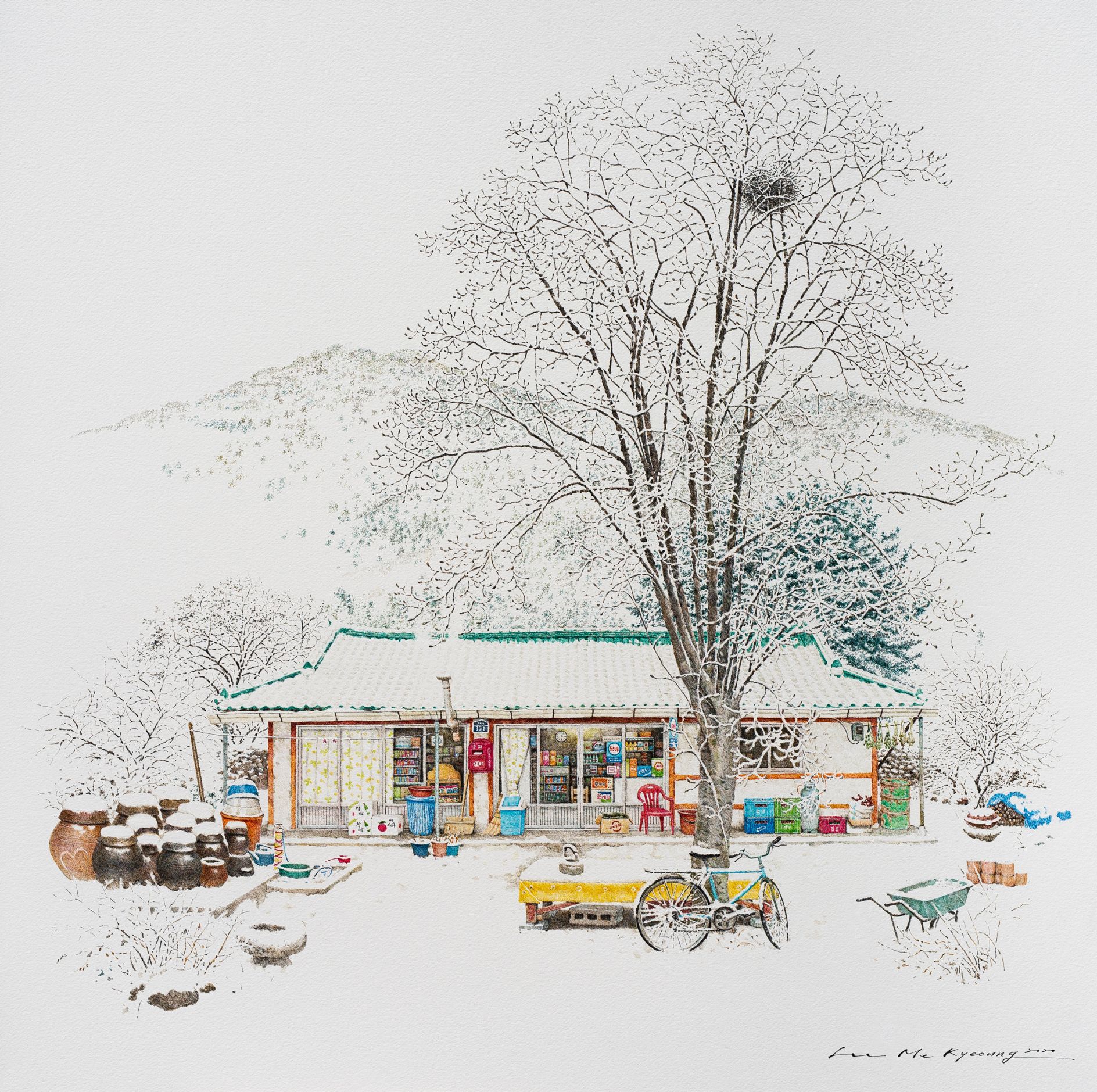 Artist Me Kyeoung Lee travels all over South Korea to paint different ...